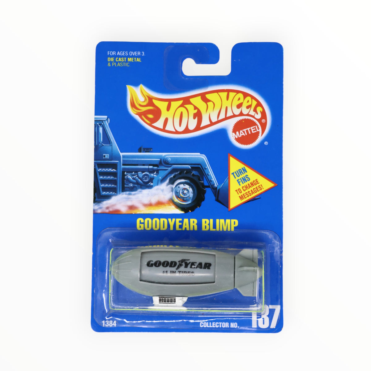 Hot Wheels Goodyear Blimp - Mainline (1992) #137 — 99Diecast
