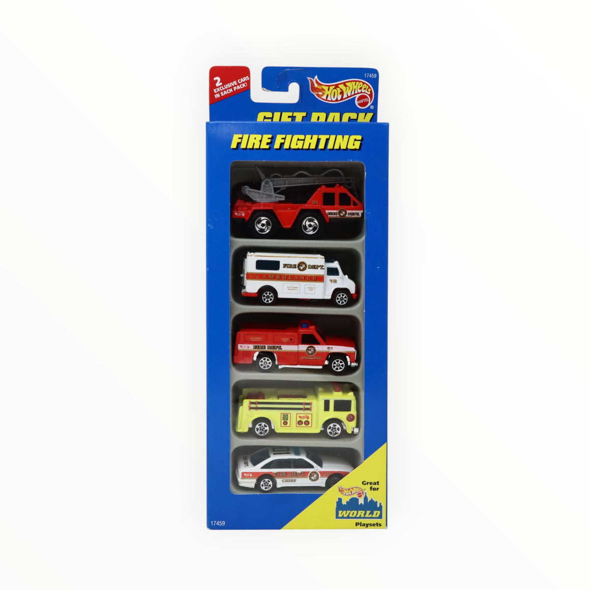 Hot Wheels Fire Fighting - 5-Packs (1997) — 99Diecast