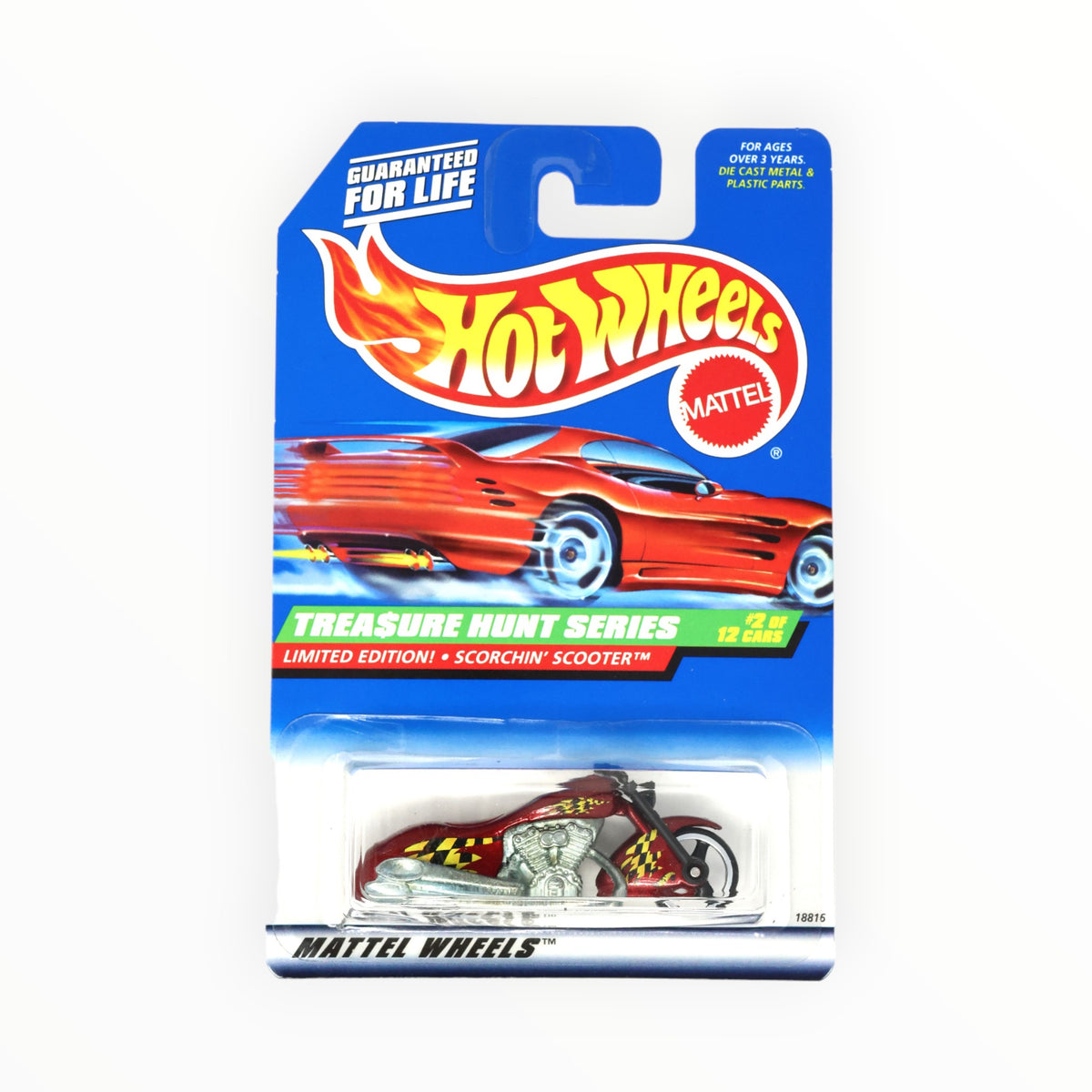 Hot Wheels Scorchin' Scooter (Treasure Hunt) 1998 - #750 — 99Diecast