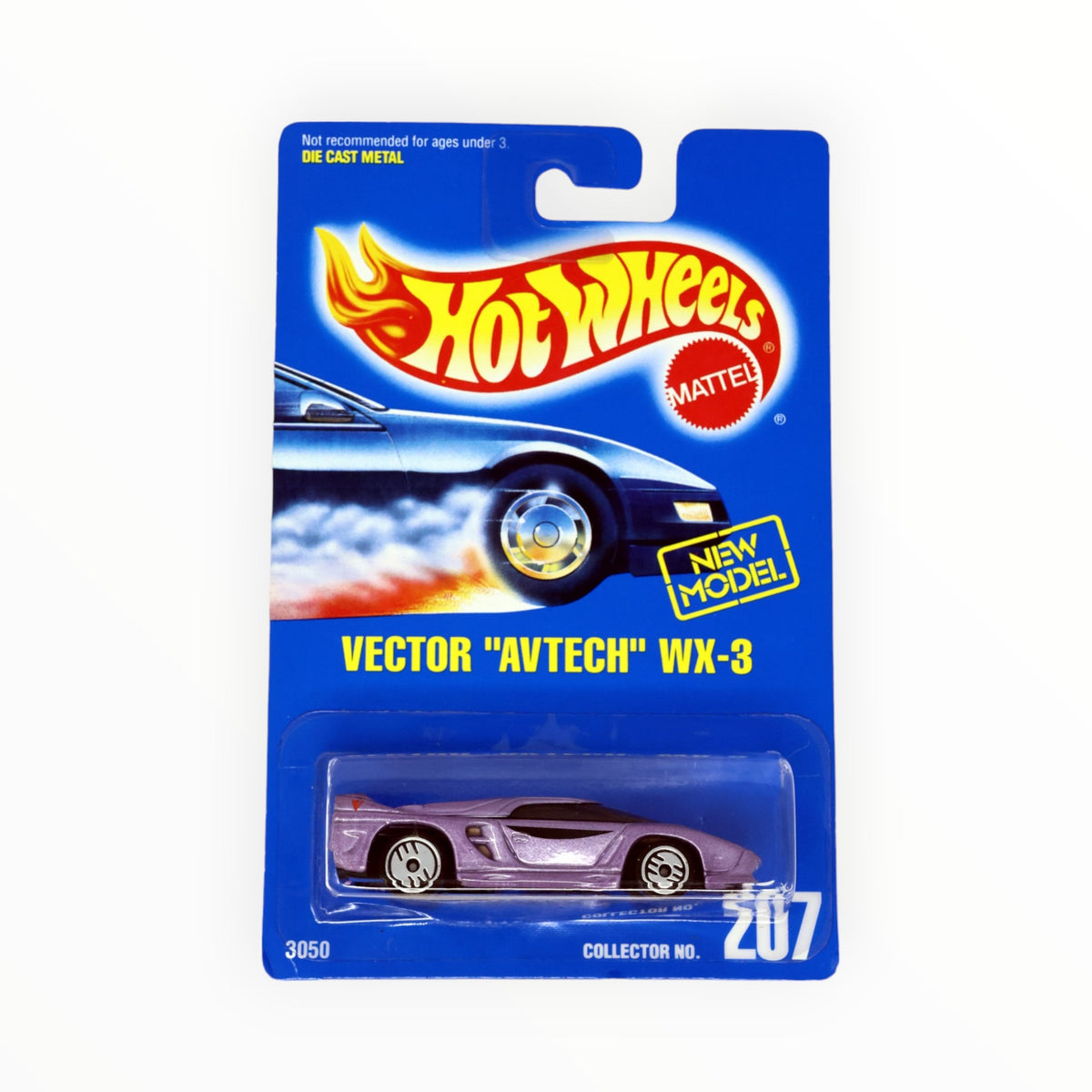 Hot Wheels Vector Avtech WX-3 - Mainline (1994) #207 — 99Diecast
