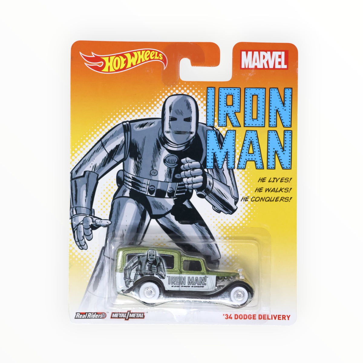 Hot Wheels '34 Dodge Delivery (Iron Man) Pop Culture (2014) — 99Diecast