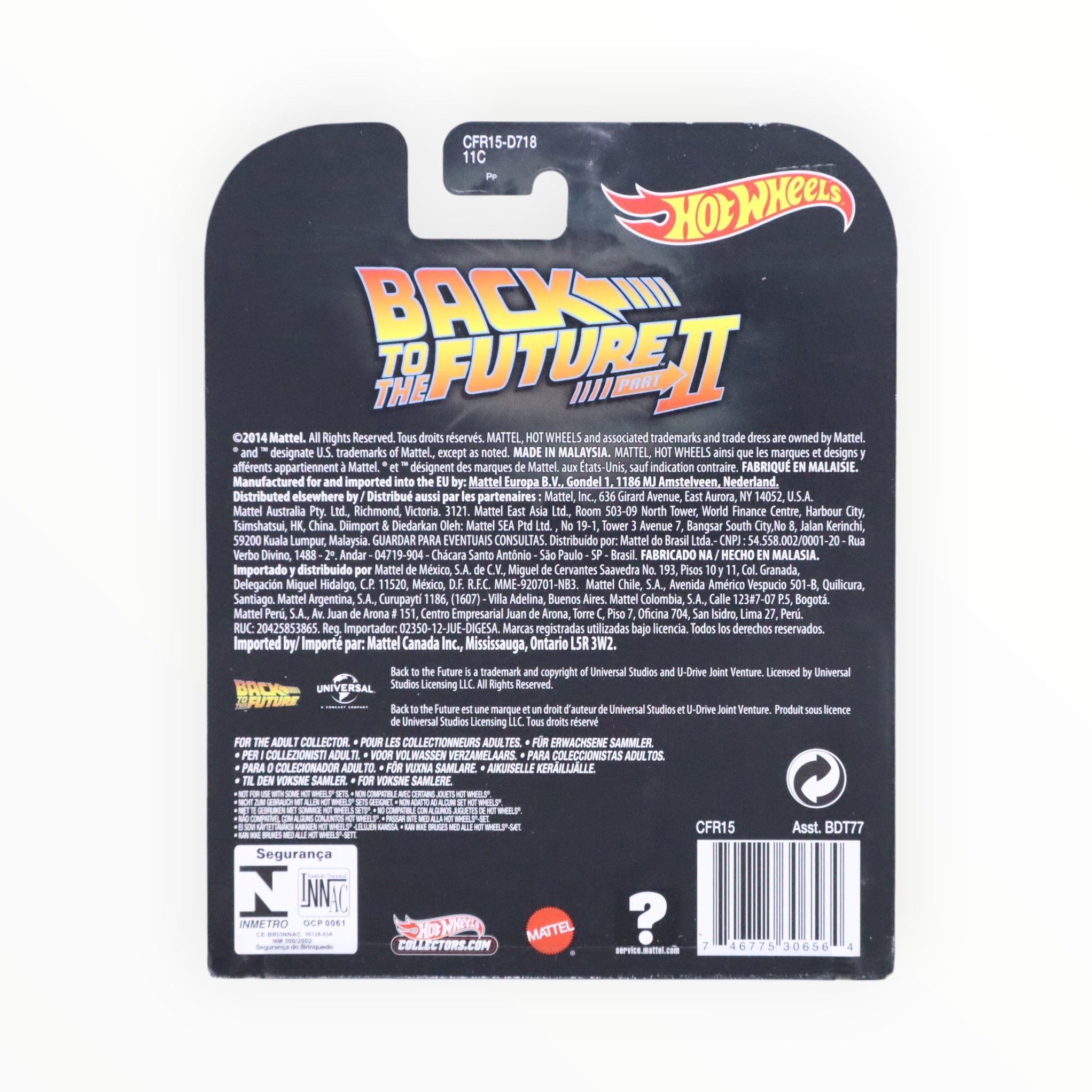 Hot Wheels Time Machine Hover Mode (Back to the Future Part II) Entert ...