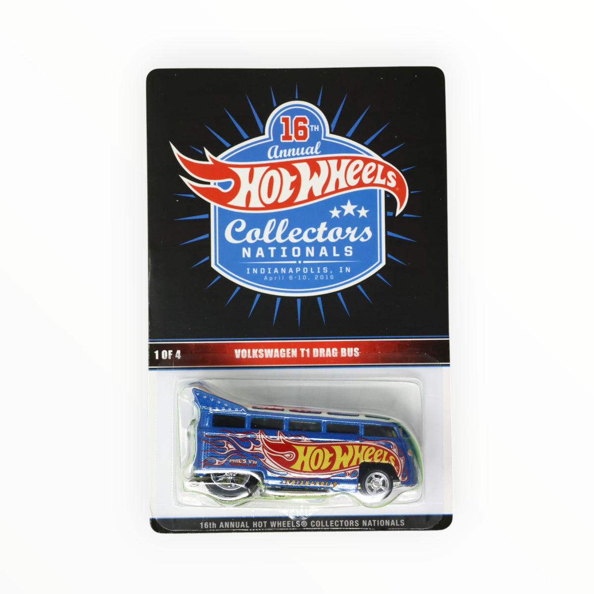 Hot Wheels Volkswagen T1 Drag Bus - Collectors Nationals (2016) — 99Diecast