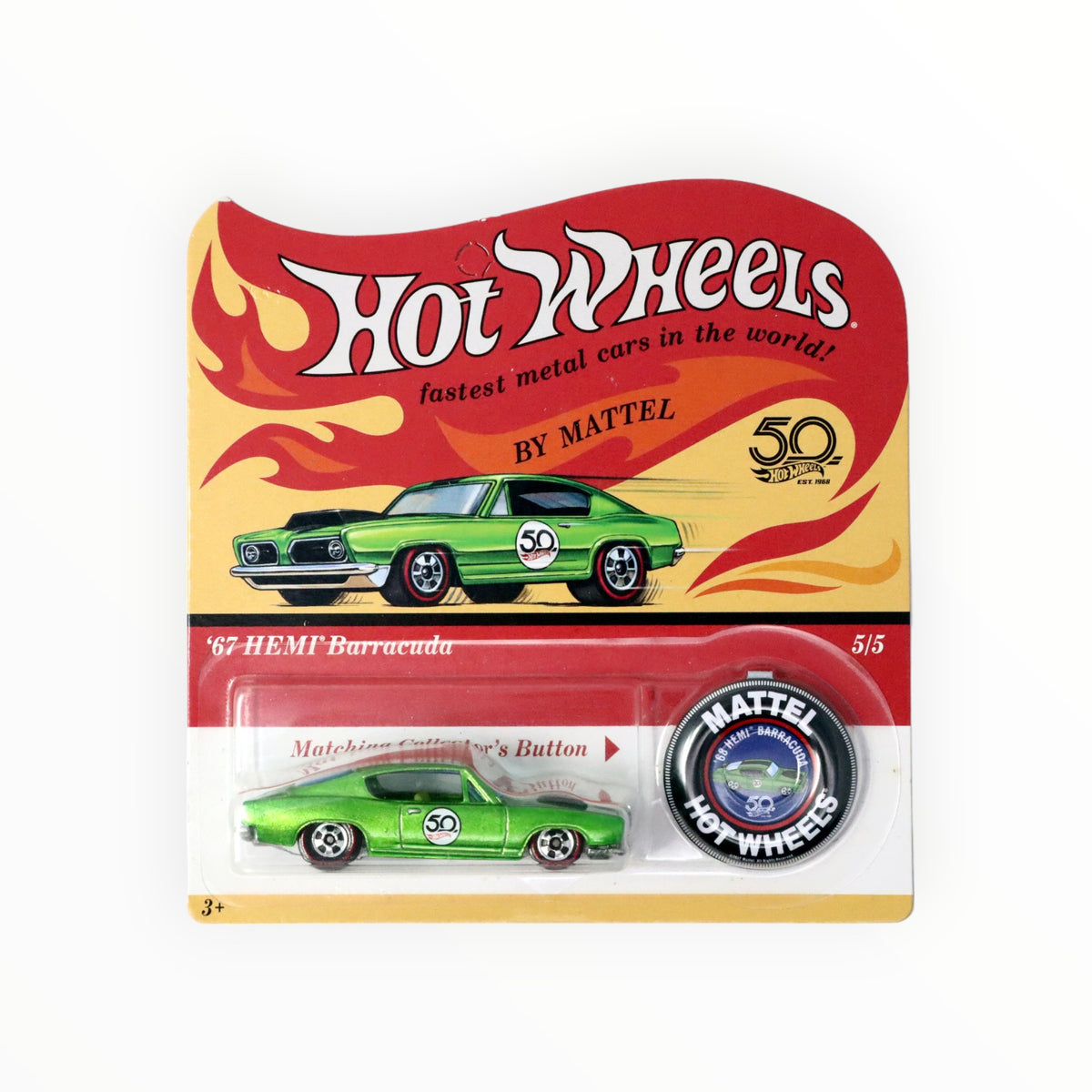 Hot Wheels '67 HEMI Barracuda - HW 50th Anniversary (2018) — 99Diecast