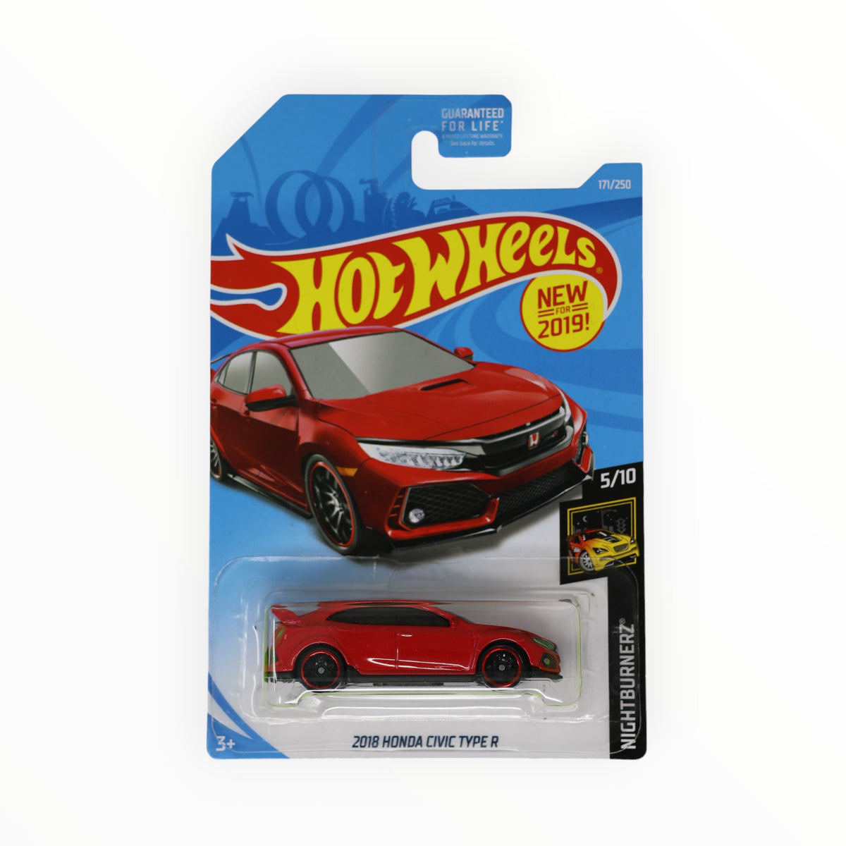 Hot Wheels 2018 Honda Civic Type R - Mainline (2019) 171/250 — 99Diecast
