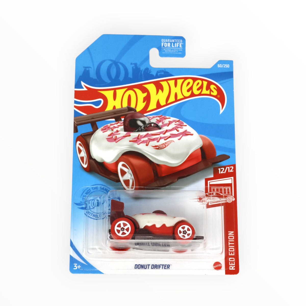 Hot Wheels Donut Drifter (Red Edition) Mainline (2021) 60/250 — 99Diecast