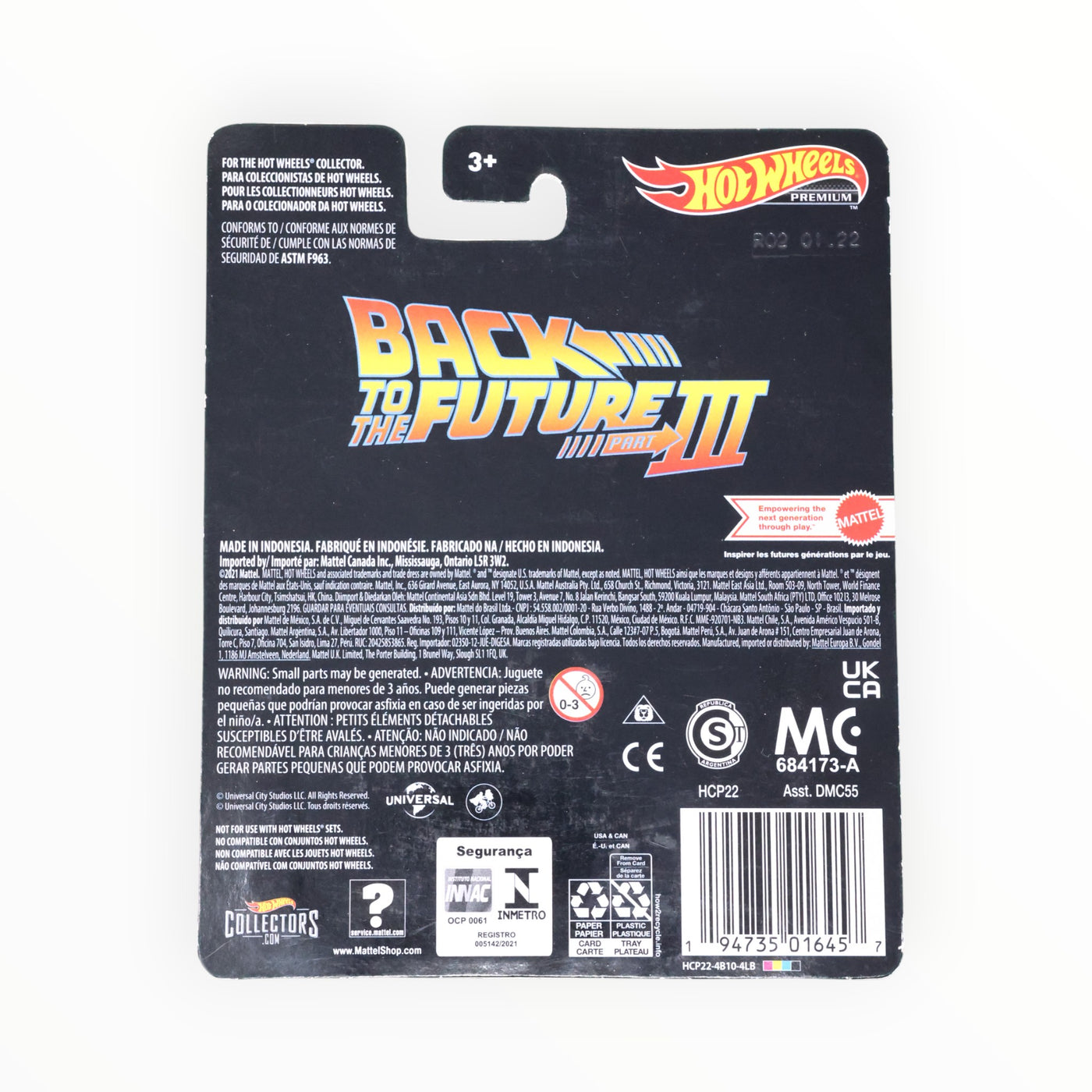 Hot Wheels Back to the Future Time Machine - 1955 (Back to the Future ...