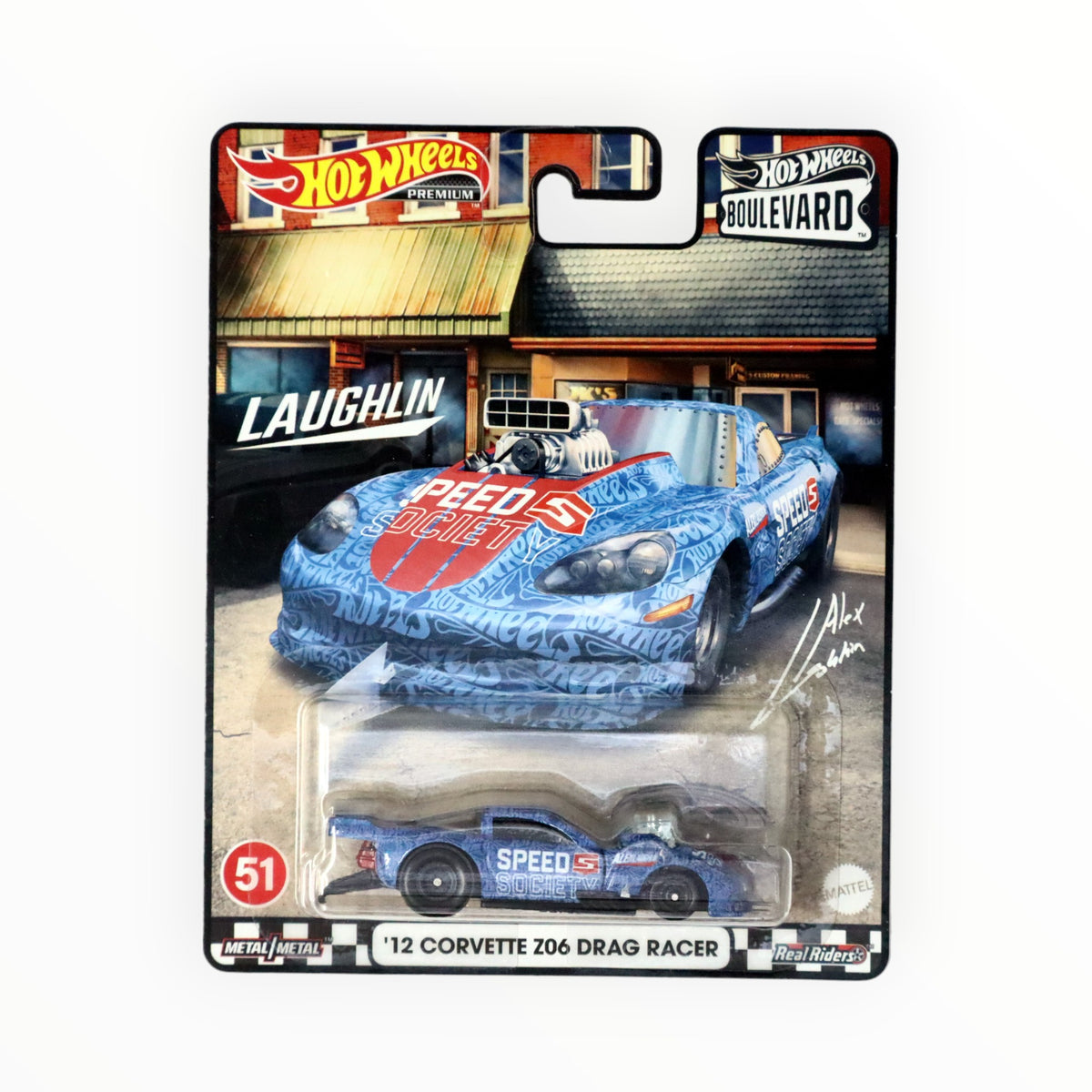 Hot Wheels '12 Corvette Z06 Drag Racer - Boulevard (2022) #51 — 99Diecast