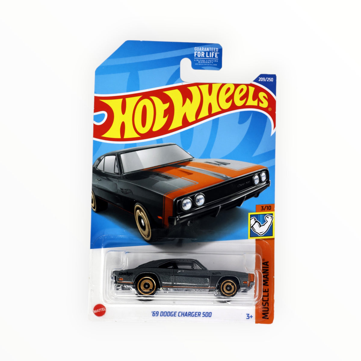 Hot Wheels '69 Dodge Charger 500 - Mainline (2022) 209/250 — 99Diecast