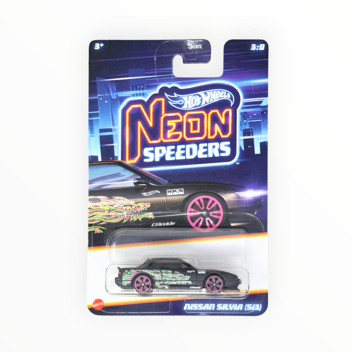 Hot Wheels Nissan Silvia S13 Neon Speeders 2025 3 8 99diecast