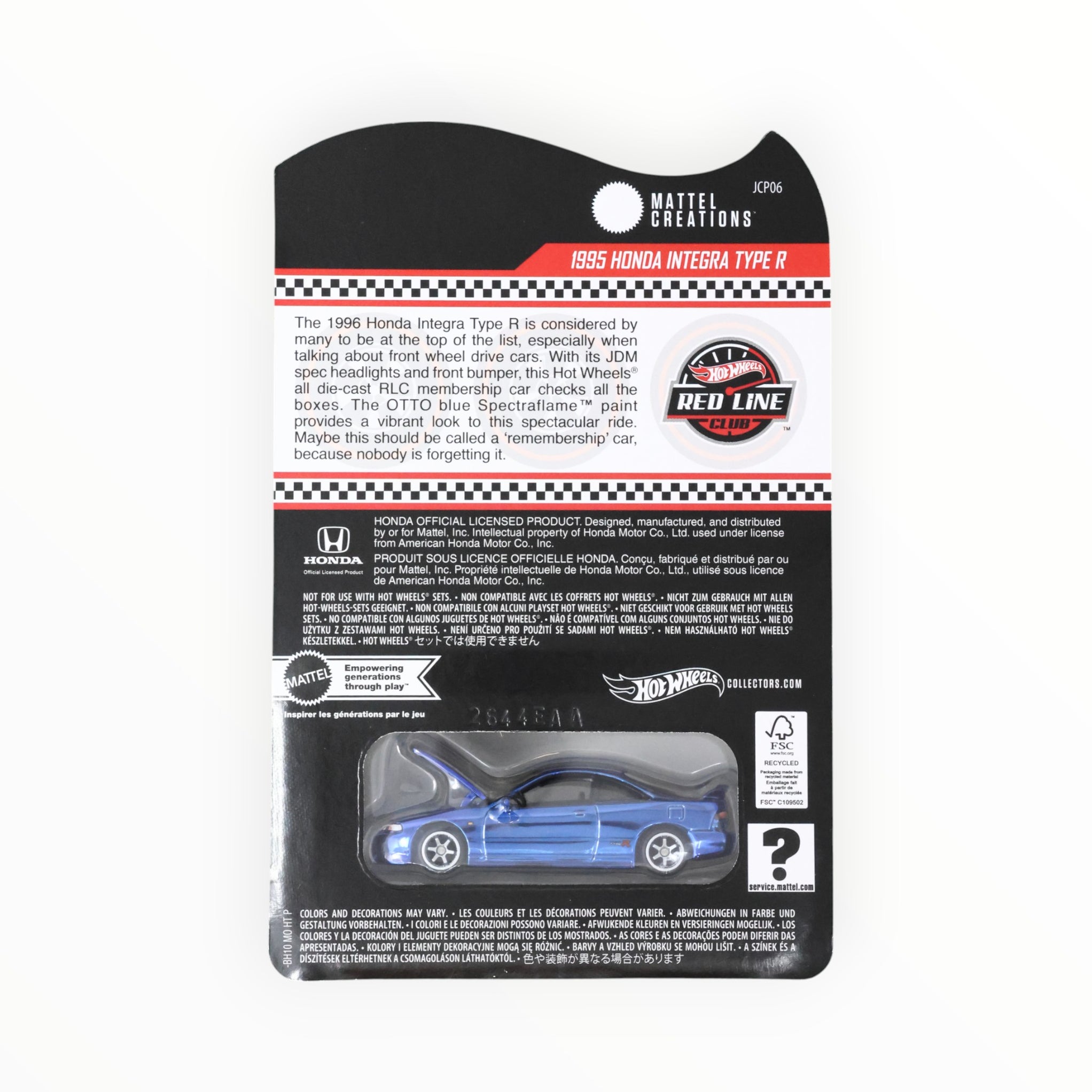 Hot Wheels 1995 Honda Integra Type R - RLC (2025) — 99Diecast