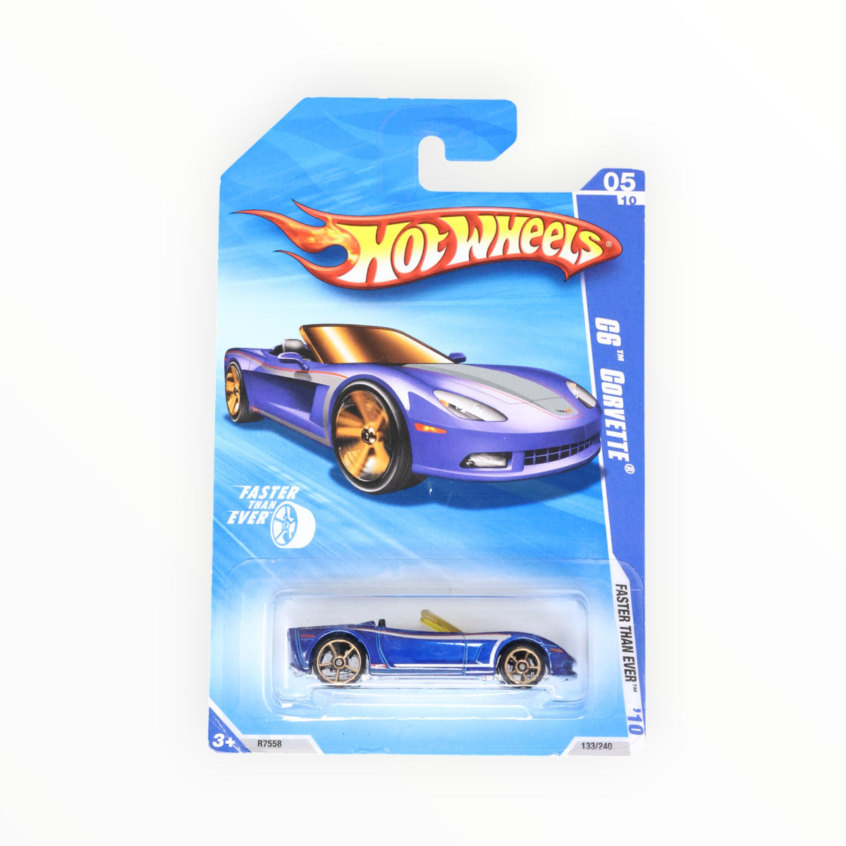 Hot Wheels C6 Corvette (Convertible) - Mainline (2010) 133/240 — 99Diecast