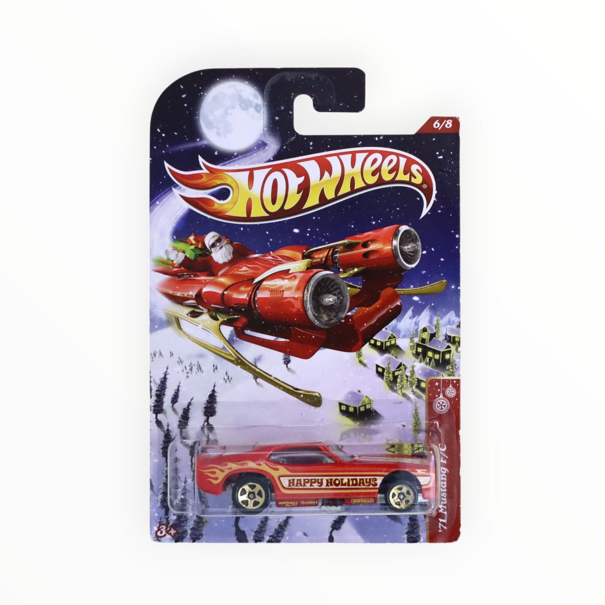 Hot Wheels '71 Mustang Funny Car - Holiday Hot Rods (2012) 6/8 — 99Diecast